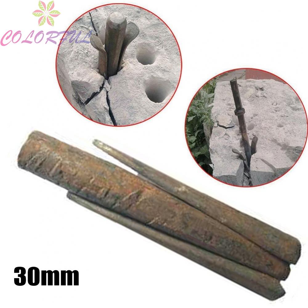 【COLORFUL】Rock Stone Splitters Concrete Corrugated Steel Bar For Stone ...