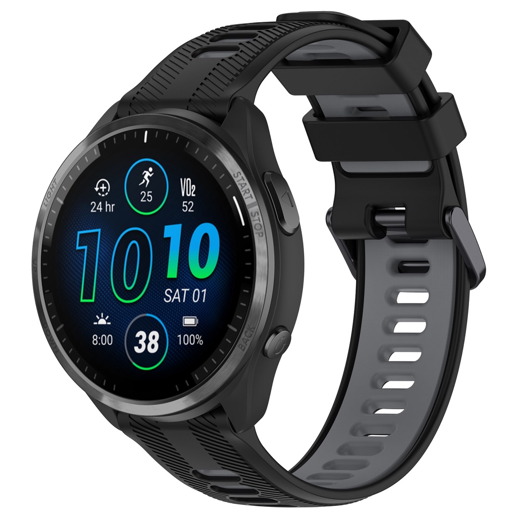 สายนาฬิกาข้อมือซิลิโคน แบบเปลี่ยน สําหรับ Garmin Forerunner 965 955 ...