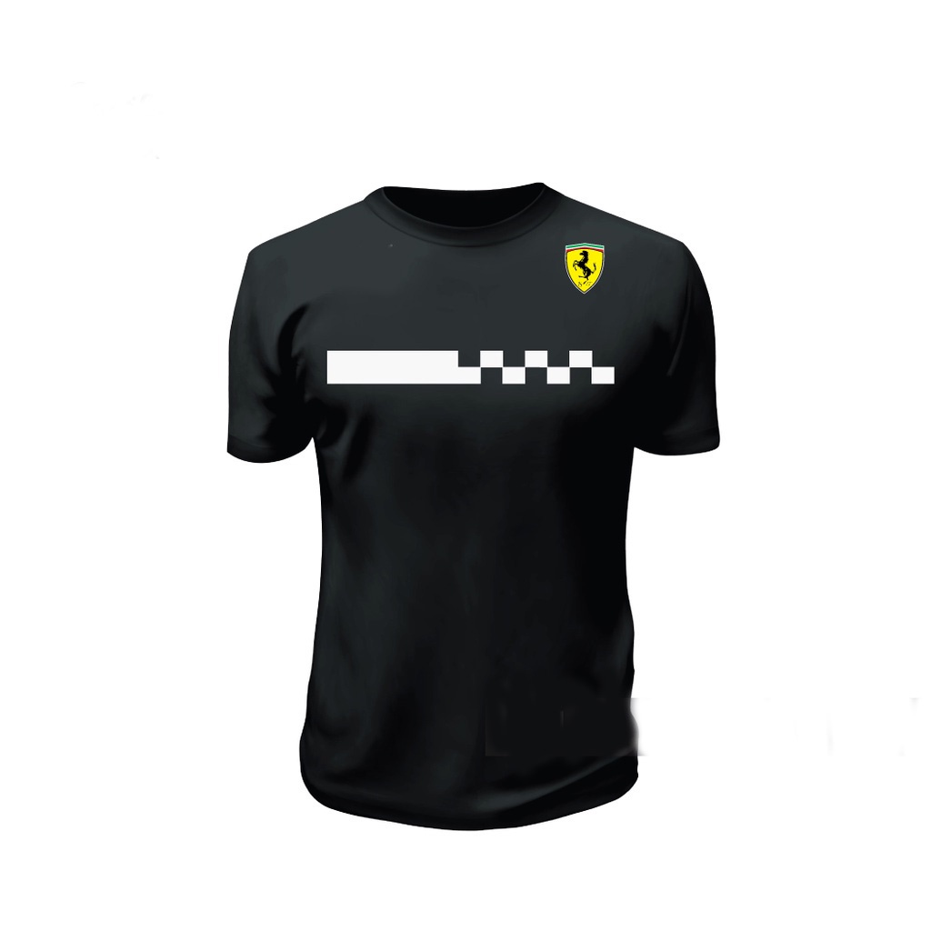 พร้อมส่ง เสื้อยืด ผ้าไมโครไฟเบอร์ ลาย Ferrari Shell Jersey Baju F1 ...