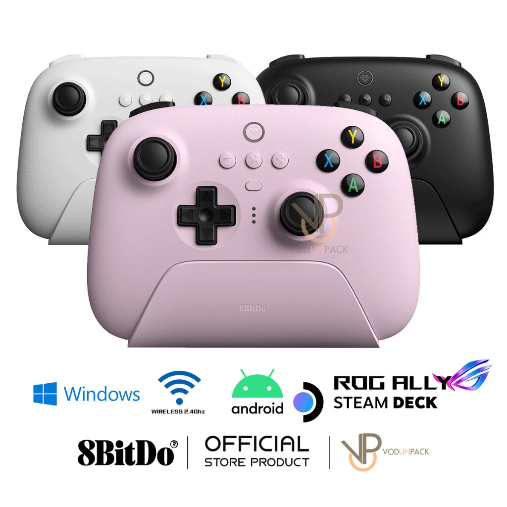 [8Bitdo] Ultimate Controller จอย PC / Rog Ally / Steam Deck ไร้สาย 2.4G พร้อมแท่นชาร์จ สําหรับ ...