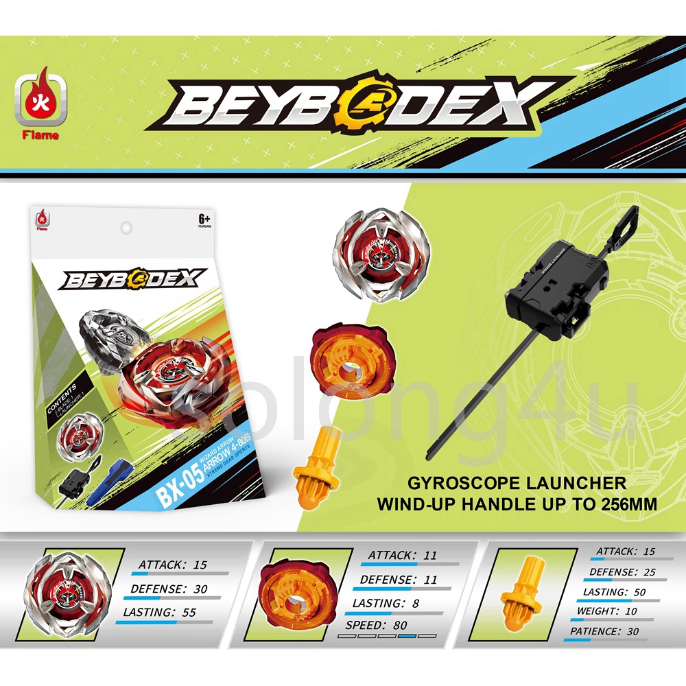 Beyblade X BX-05 BOOSTER WIZARD ARROW 4-80B XTREME เกียร์กีฬา | Shopee Thailand