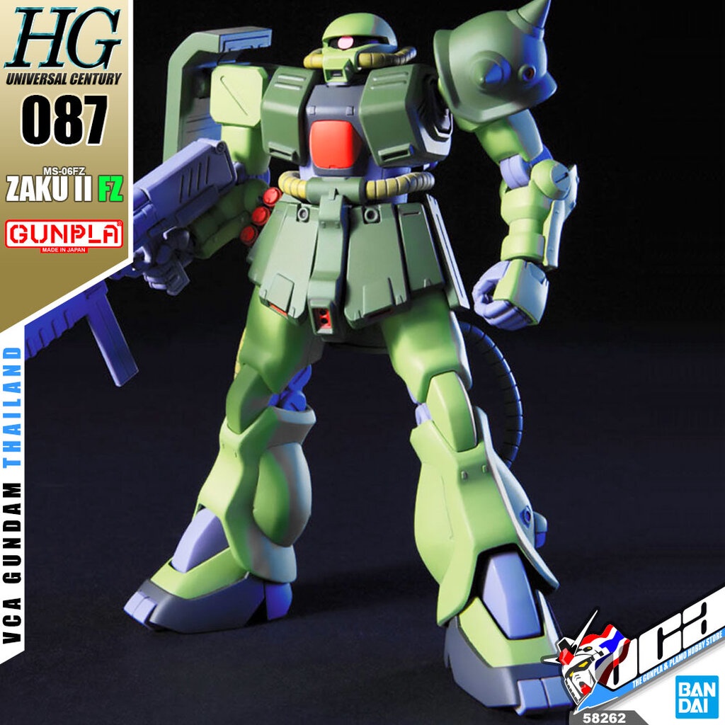 VCA ⭐️ BANDAI GUNPLA HIGH GRADE UNIVERSAL CENTURY HGUC HG MS-06FZ ZAKU II FZ ประกอบ หุ่นยนต์ ...