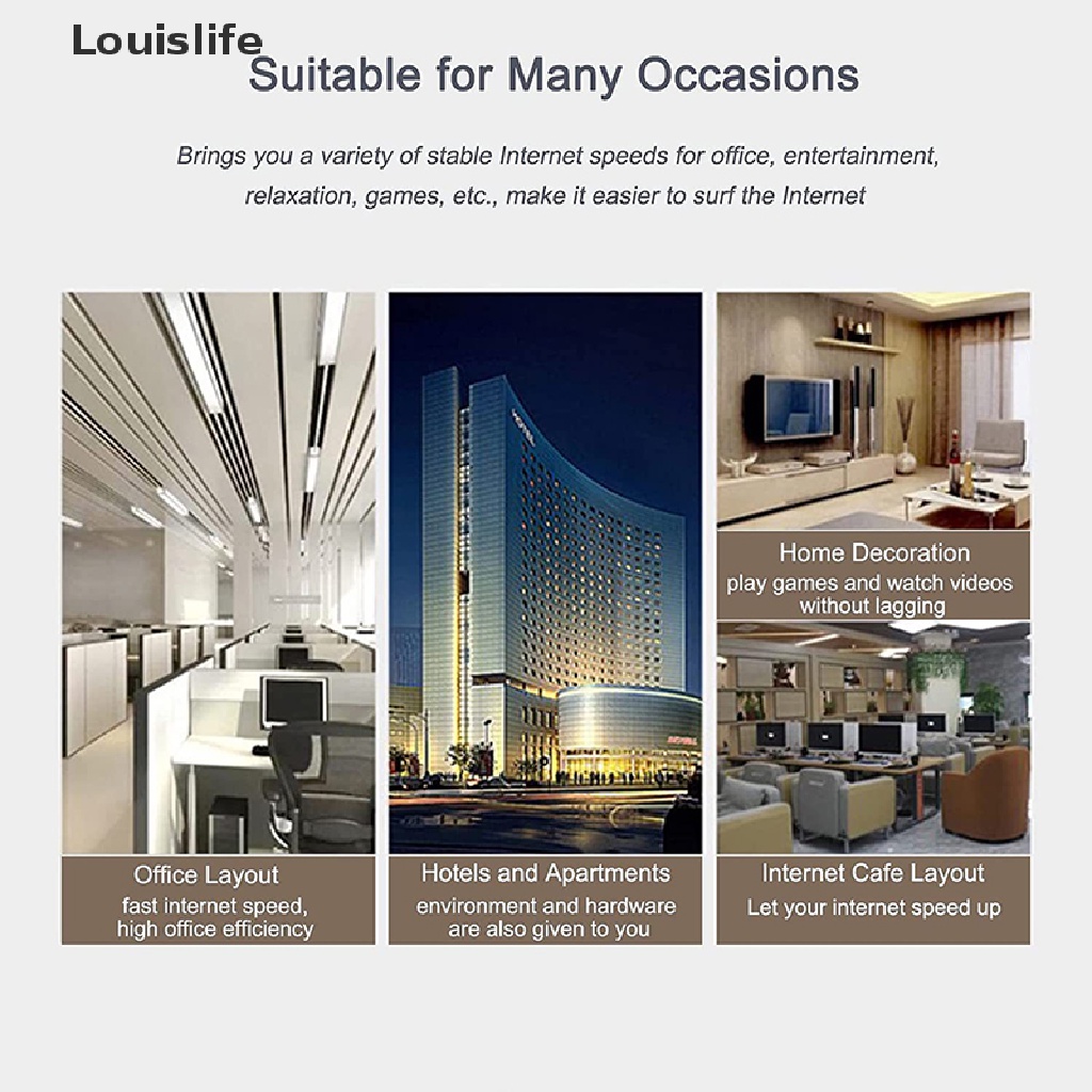 Llph RJ45 อะแดปเตอร์ขยายเครือข่ายอีเธอร์เน็ต 1 ตัวผู้ เป็น 2 ตัวเมีย ...