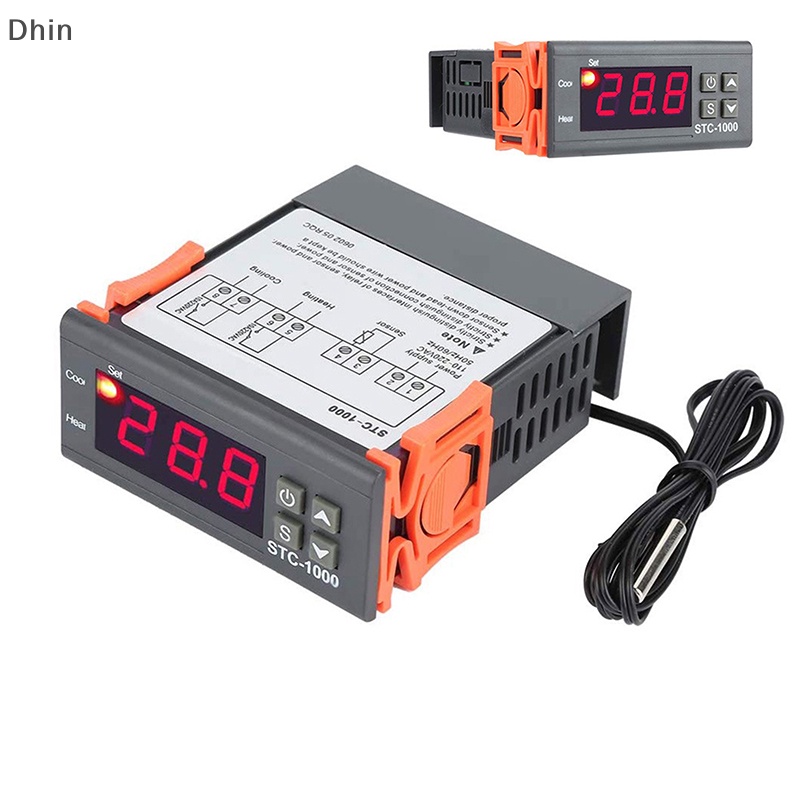 [Dhin] เทอร์โมสตัทควบคุมอุณหภูมิดิจิทัล LED STC-1000 DC12V DC24V AC110-220V | Shopee Thailand