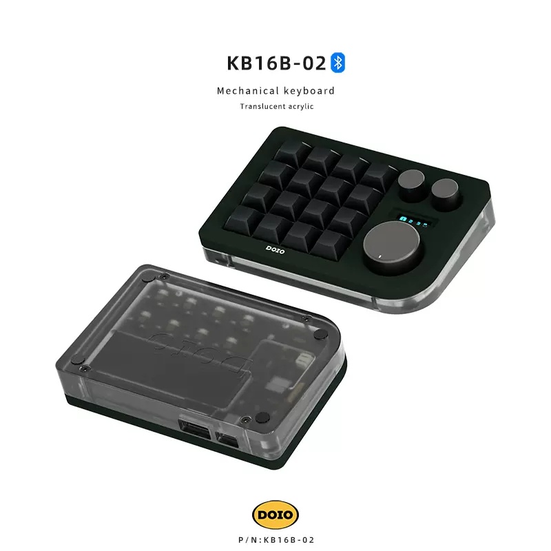 Doio คีย์บอร์ดบลูทูธ 16 คีย์ QMK VIA KB16-02 ขนาดเล็ก | Shopee Thailand