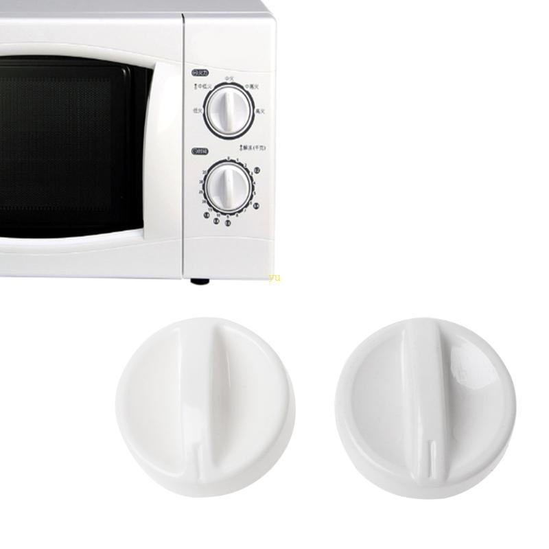 2Pcs Universal Microwave Oven Plastic Spool Rotation Knob Timer Control ...