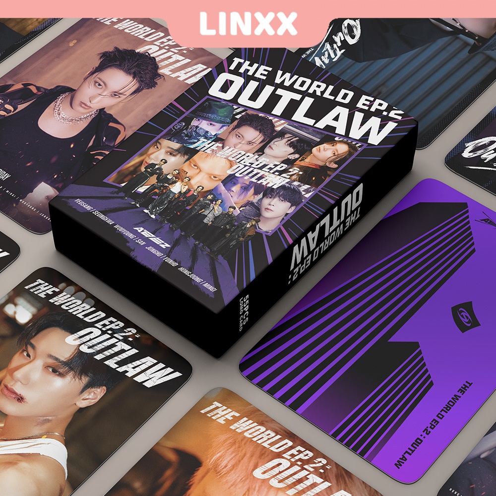 Linxx การ์ดโลโม่ อัลบั้มรูปภาพ TXT THE WORLD EP.2 : OUTLAW Kpop 55 ชิ้น ...