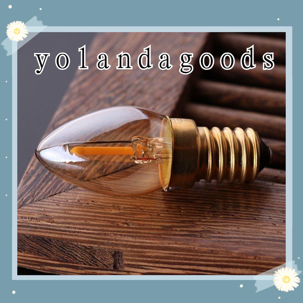 Yola หลอดไฟ LED 0.5W 1W คริสตัล สีขาวอบอุ่น E12 E14 6000K | Shopee Thailand