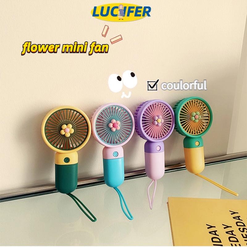 พัดลมพกพา พัดลม USB ชาร์จแบบพกพา Mini Portable fan พัดลมมือถือ พัดลม ...