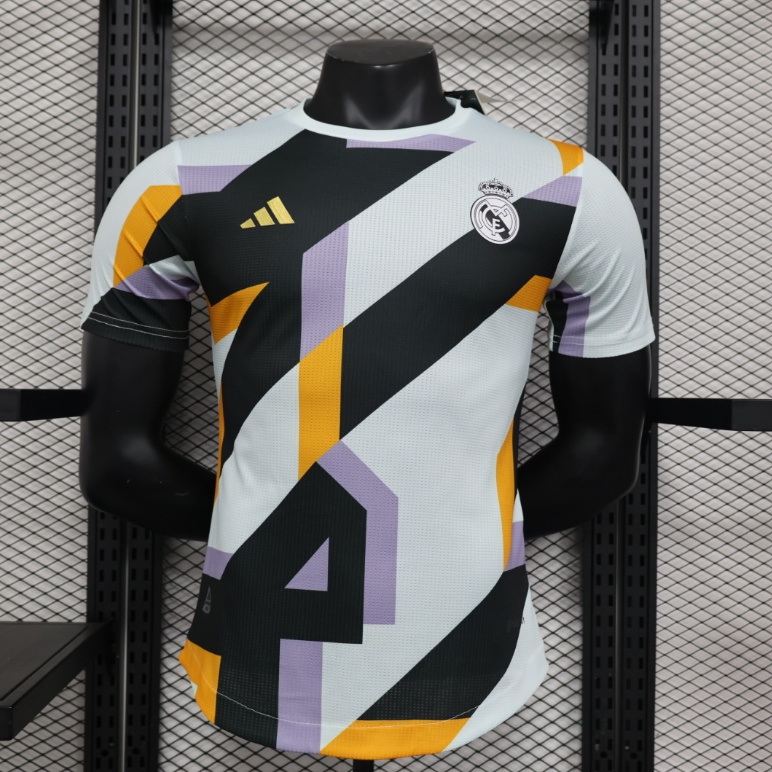 เสื้อกีฬาแขนสั้น ลายทีมฟุตบอล Real Madrid 2324 ชุดเหย้า คุณภาพสูง ...