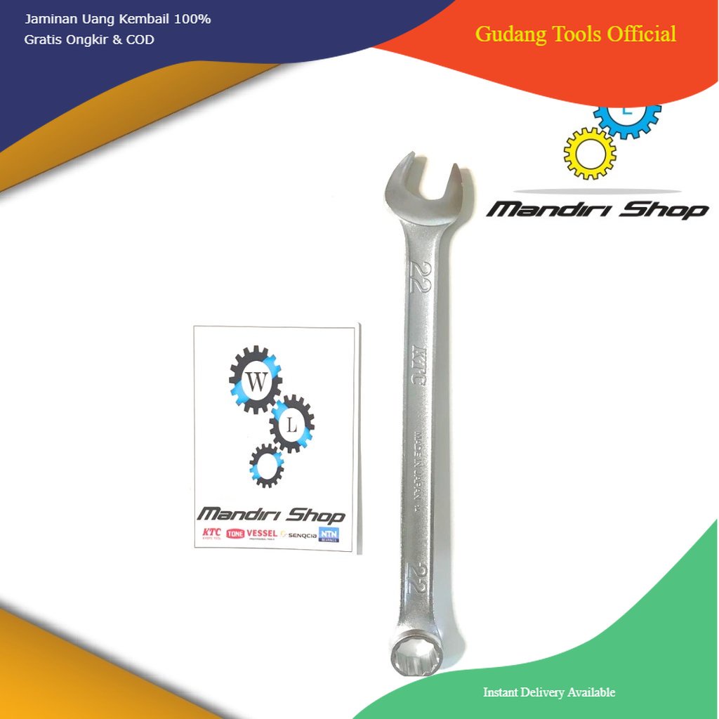 Ktc ประแจคอมบิเนชั่น KTC ขนาด 04-22 รหัสญี่ปุ่น ของแท้ MS2 | Shopee Thailand