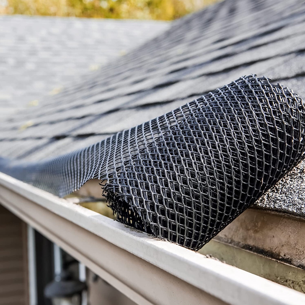 Gutter Guard Leaf Mesh Filter Rain Coverguards Screen Roll Netting Roof ...