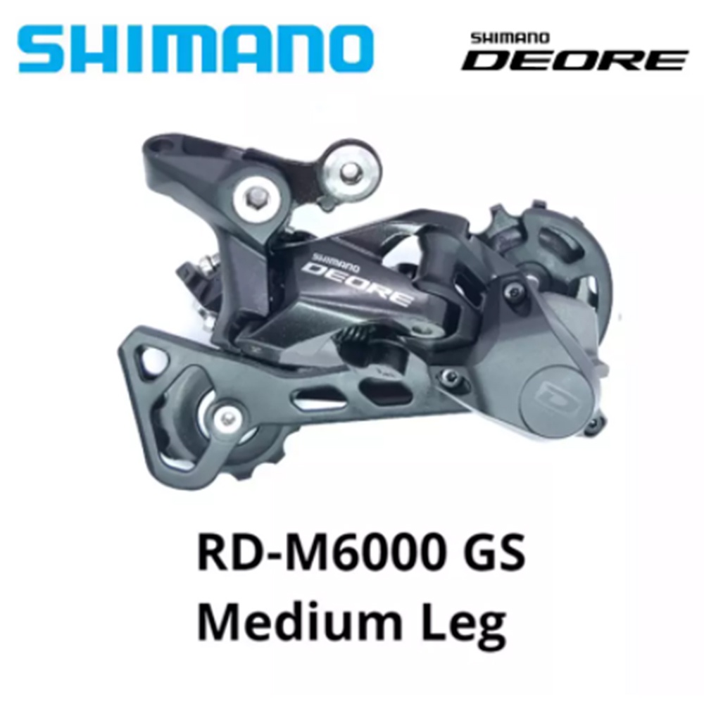 Shimano DEORE M6000 ตีนผีหลัง กรงกลาง GS กรงยาว SGS SHIMANO SHADOW RD 10 ความเร็ว RD-M6000 MTB ...