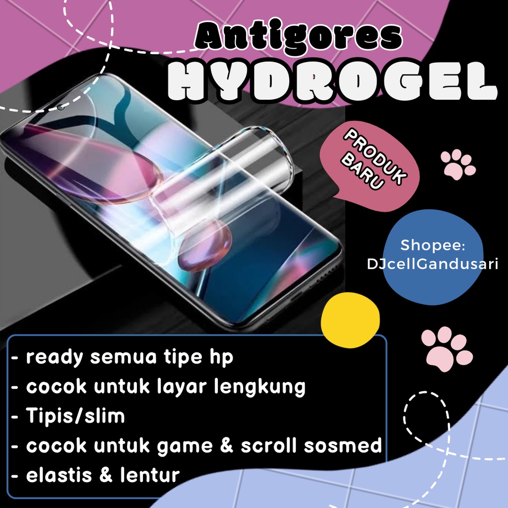 Anti-scratch Hydrogelป้องกันหน้าจอUniversal Samsung Galaxy A90 M01 J1 ...