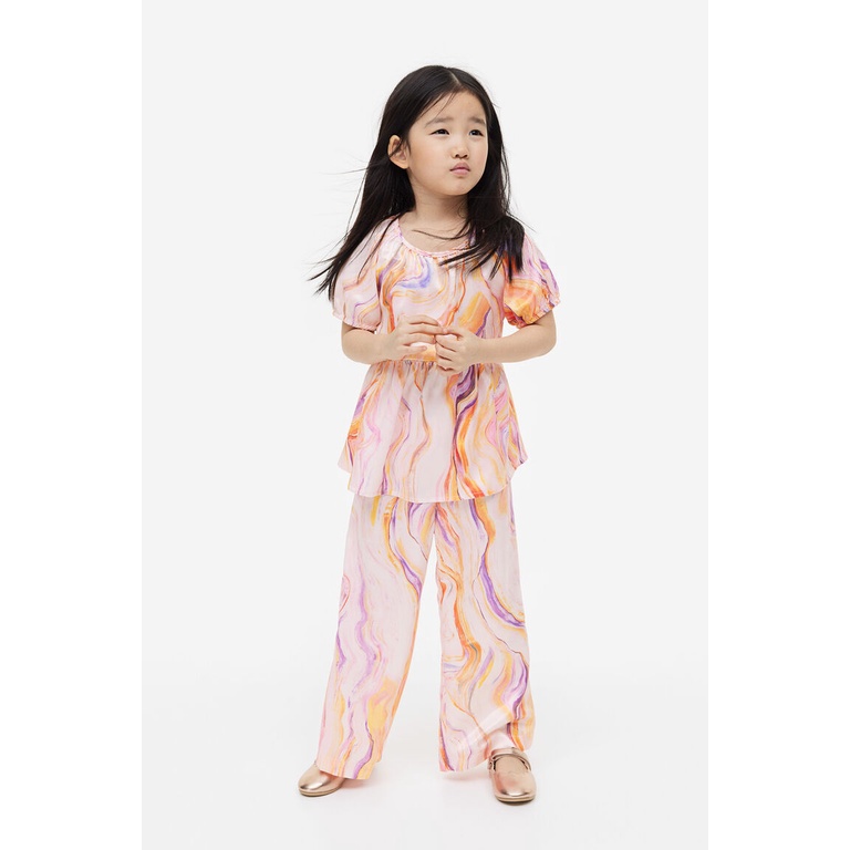 H&M Girl 2-piece satin set 1157665_1 | Shopee Thailand