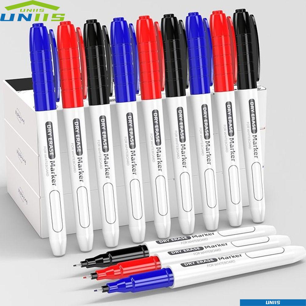 Uniis ปากกาไวท์บอร์ด แห้งเร็ว 6 ชิ้น/ชุด | Shopee Thailand