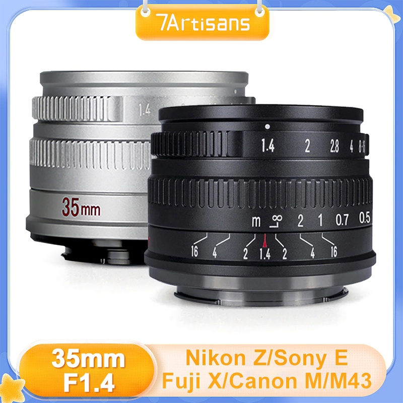 7artisans 35mm F1.4 mark II aps-c Large Aperture สําหรับ Sony E Fuji XF ...