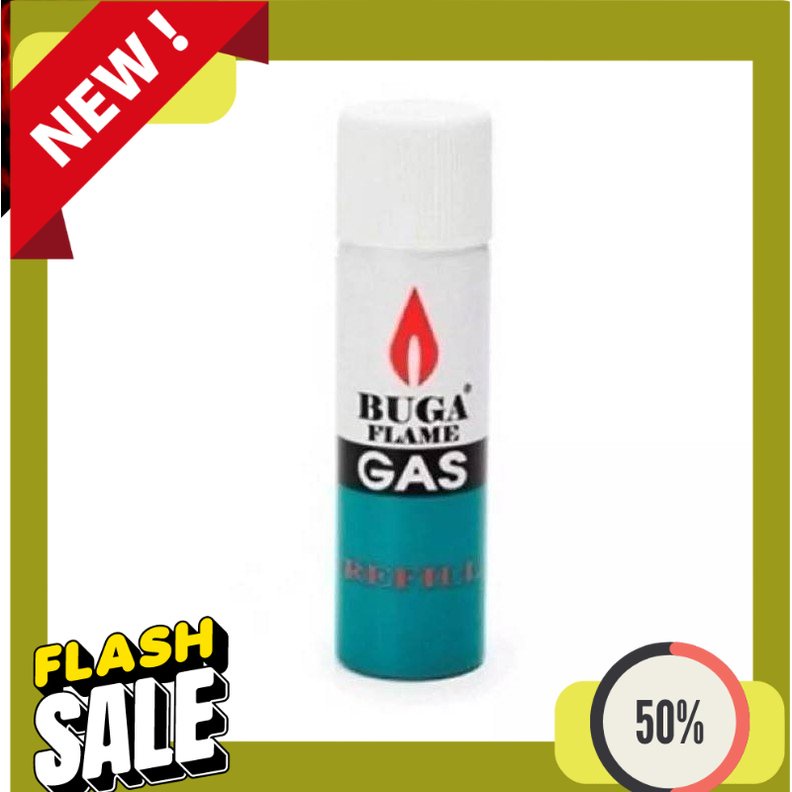 Gas แก๊สกระป๋องสำหรับเติมไฟแช็ค BUGA FLAME GAS ขนาด 50 ml. | Shopee ...