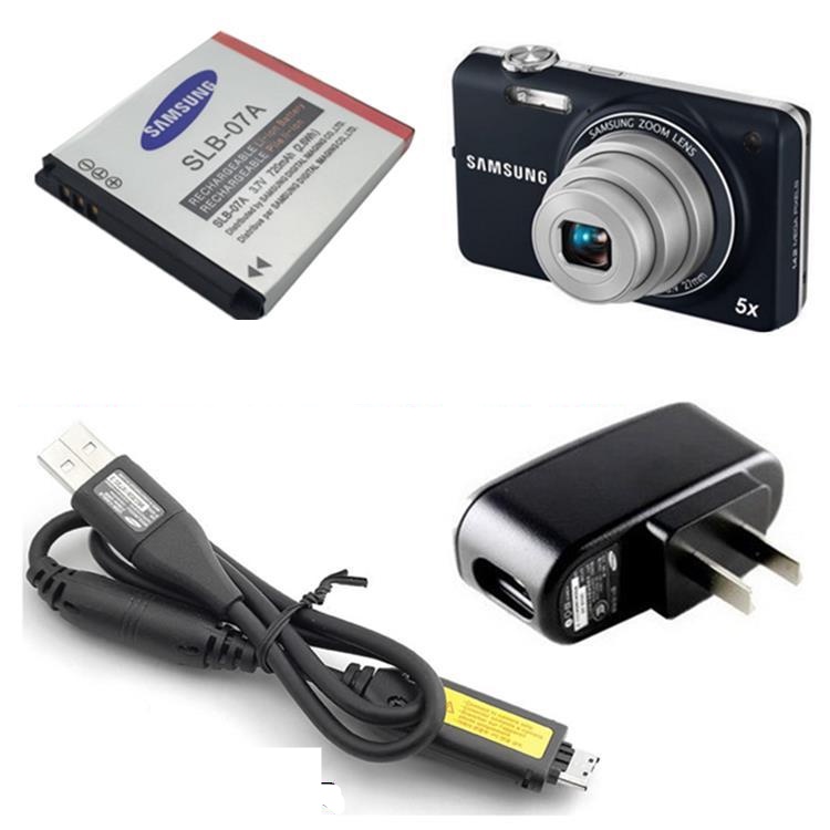 ที่ชาร์จแบตเตอรี่กล้อง SLB-07A สําหรับ Samsung St45 St50 ST500 ST600 ...