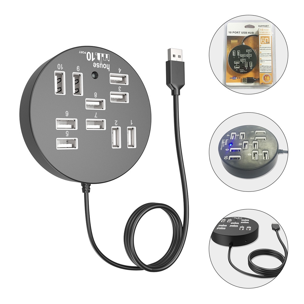 Usb Porthub Multiple Laptop Ports Adapter Splitter Expander Extension ...