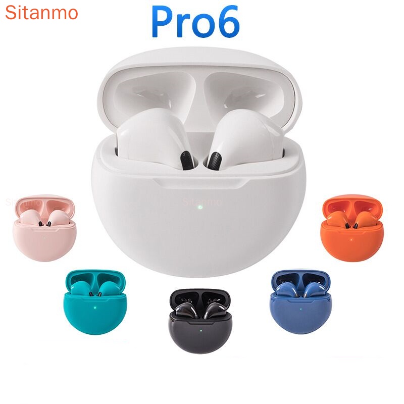 หูฟังบลูทูธไร้สาย Pro6 Tws ตัดเสียงรบกวน ความทนทานสูง Pro6 | Shopee ...