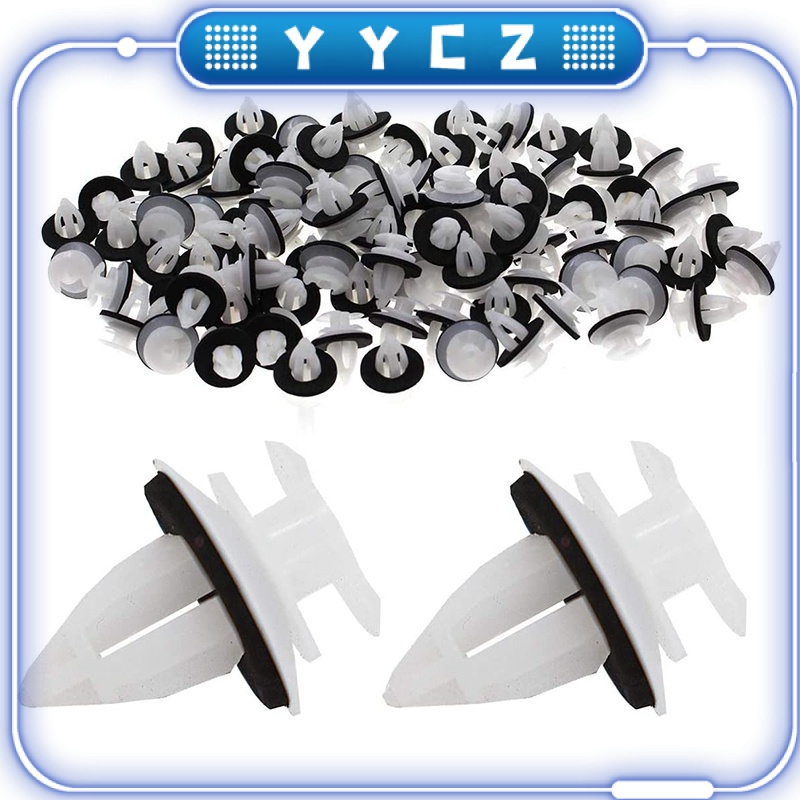 100 ชิ้น51418224768คลิปหมุดพลาสติก สําหรับติดแผงประตูรถยนต์ BMW E46 E53 ...