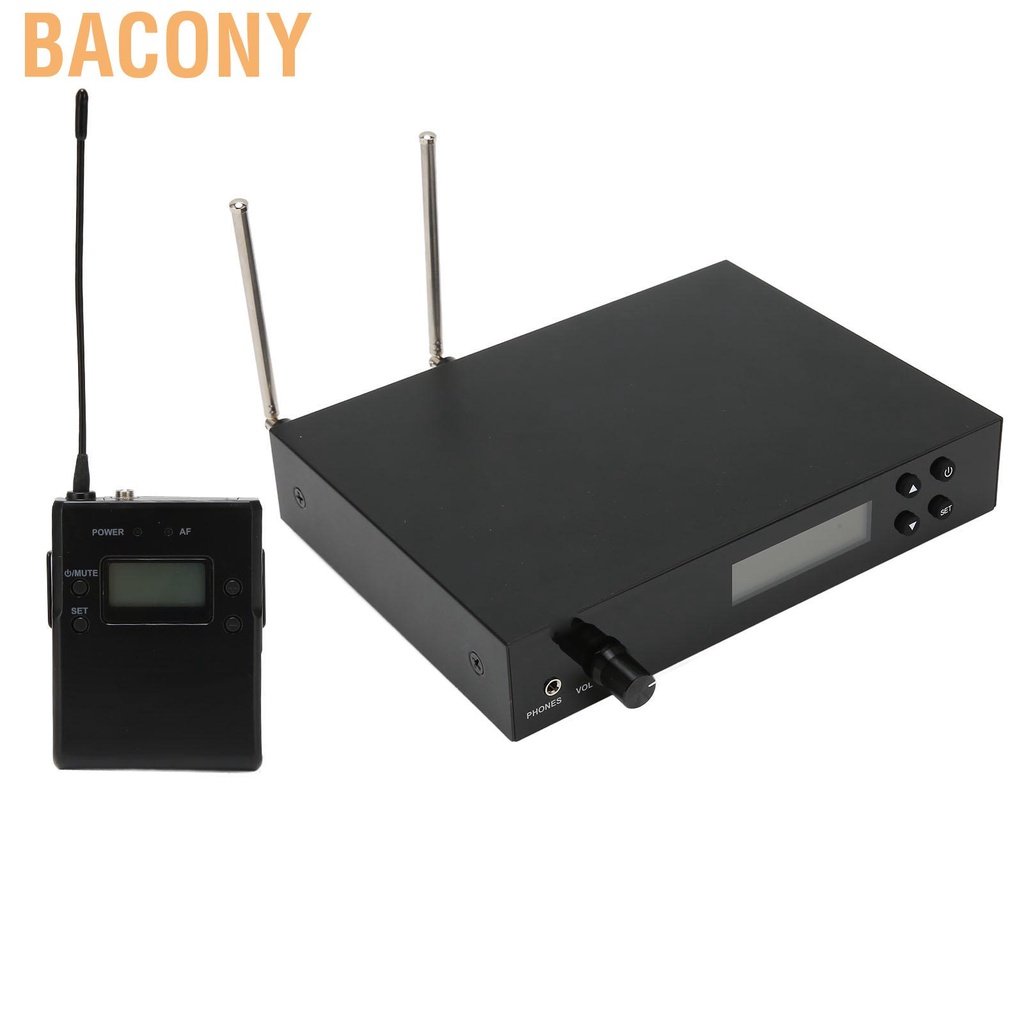 Bacony Guitar Bass Wireless System 566‑608MHz Metal Shell Plug and Play ...