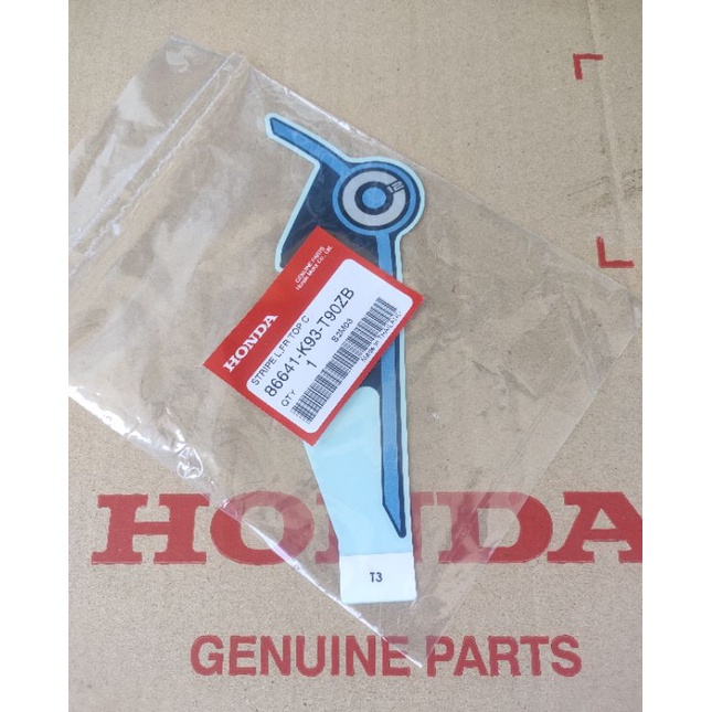 สติ๊กเกอร์แท้(86641-K93-T90ZB)ติดฝาครอบไฟหน้าHONDA สกู๊ปปี้ไอรุ่นล้อ ...