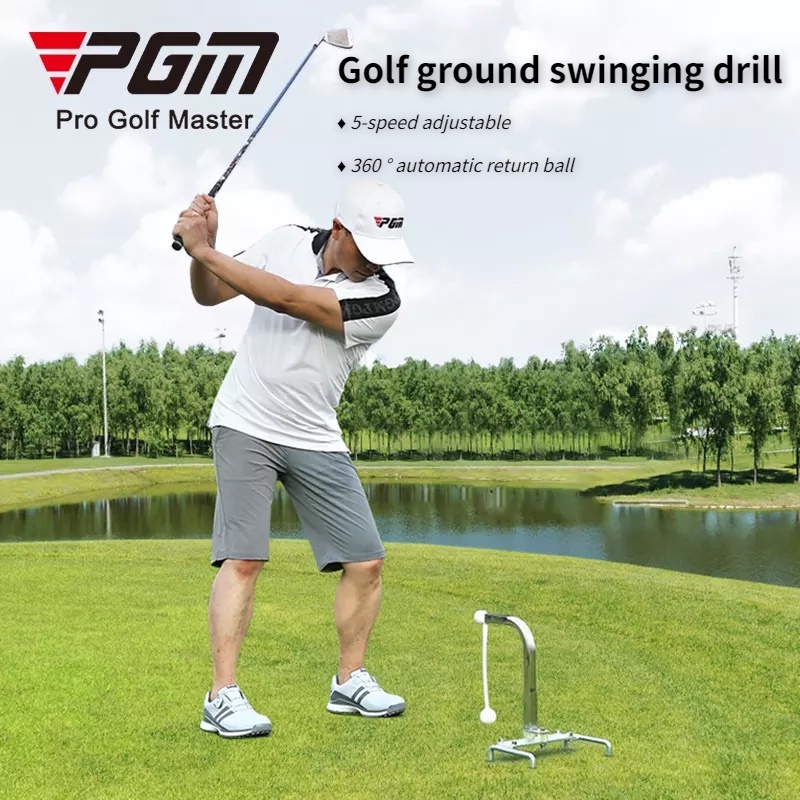 Pgm อุปกรณ์ฝึกวงสวิงกอล์ฟ 360° อุปกรณ์กอล์ฟ ปรับความสูงได้ แบบพกพา HL008 | Shopee Thailand