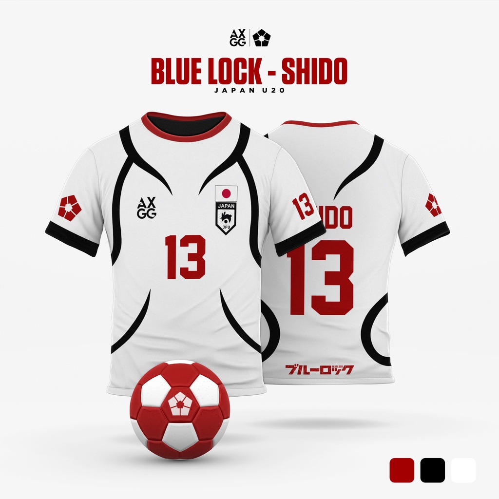 พร้อมส่ง เสื้อกีฬาแขนสั้น ลายอนิเมะ AXGG Blue Lock - Japan U20 - Shido ...