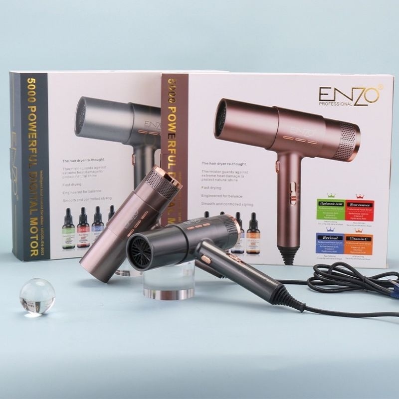 ไดร์เป่าผม Enzo EN-8003 ความแรงประมาณ1850วัตต์ บาร์เบอร์ซาลอน อุปกรณ์ ...