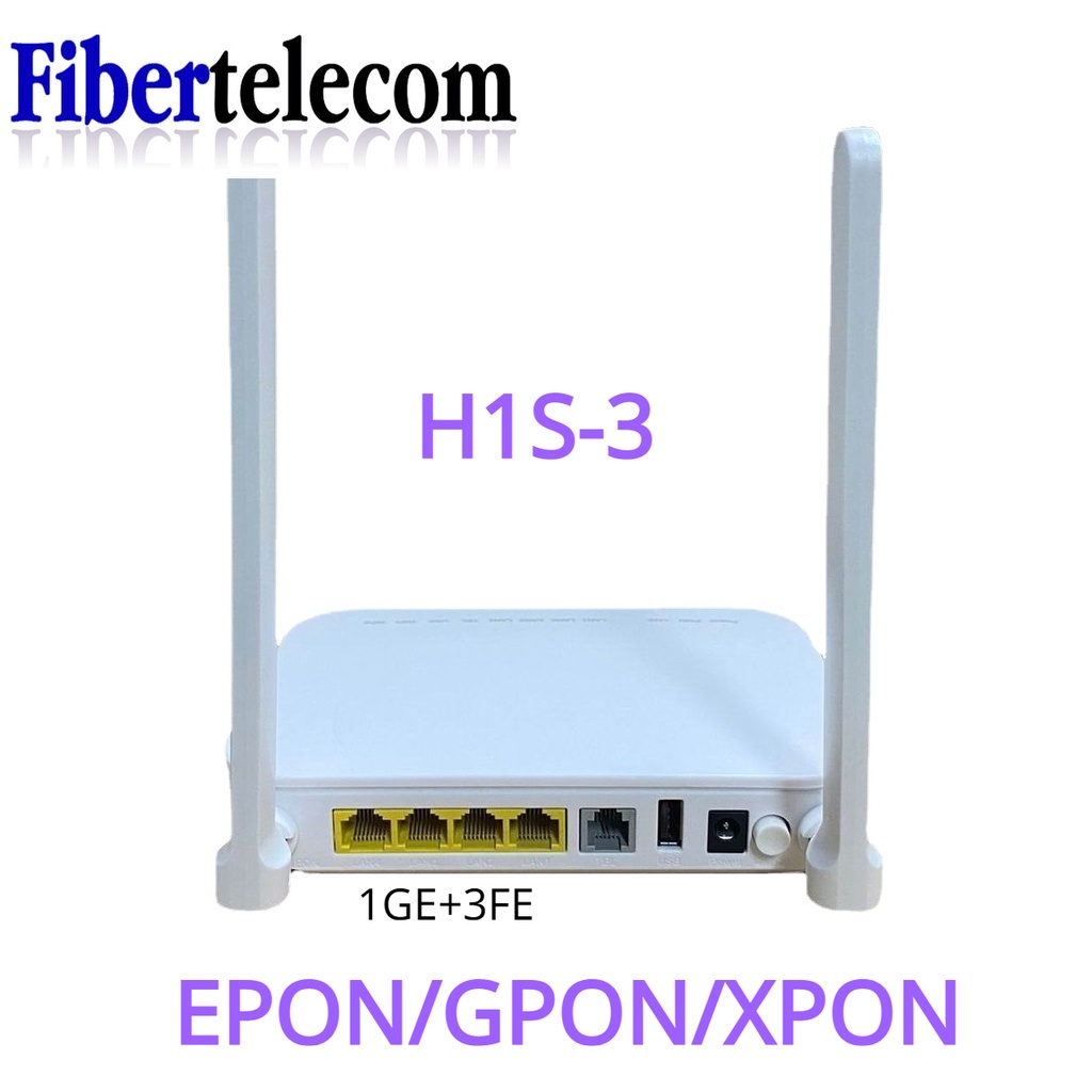 ใหม่ H1S-3 GPON EPON XPON ONT โมเด็มเราเตอร์ซอฟต์แวร์ภาษาอังกฤษ 1GE+3FE เสียง wifi | Shopee Thailand