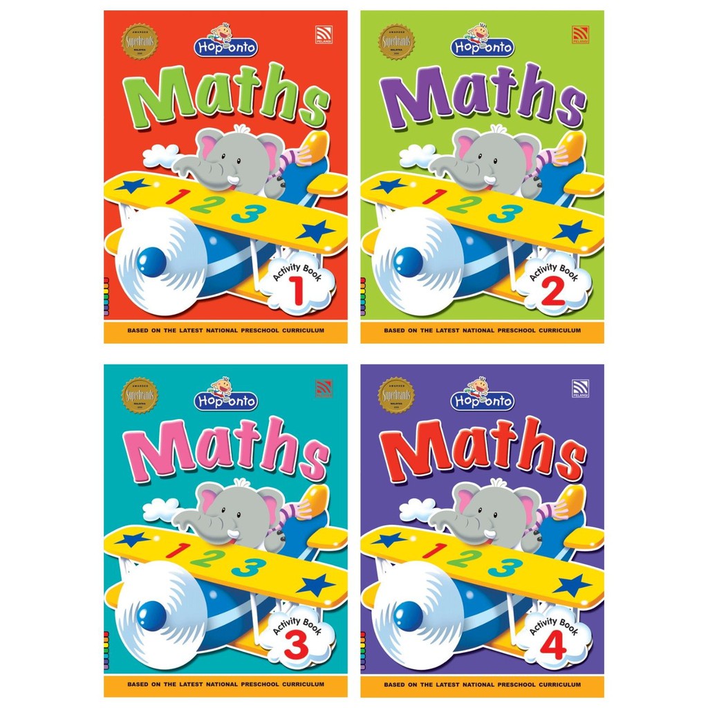 หนังสือแบบฝึกหัดอนุบาล Hop Onto Series > Maths Activity Book 1-4 ...