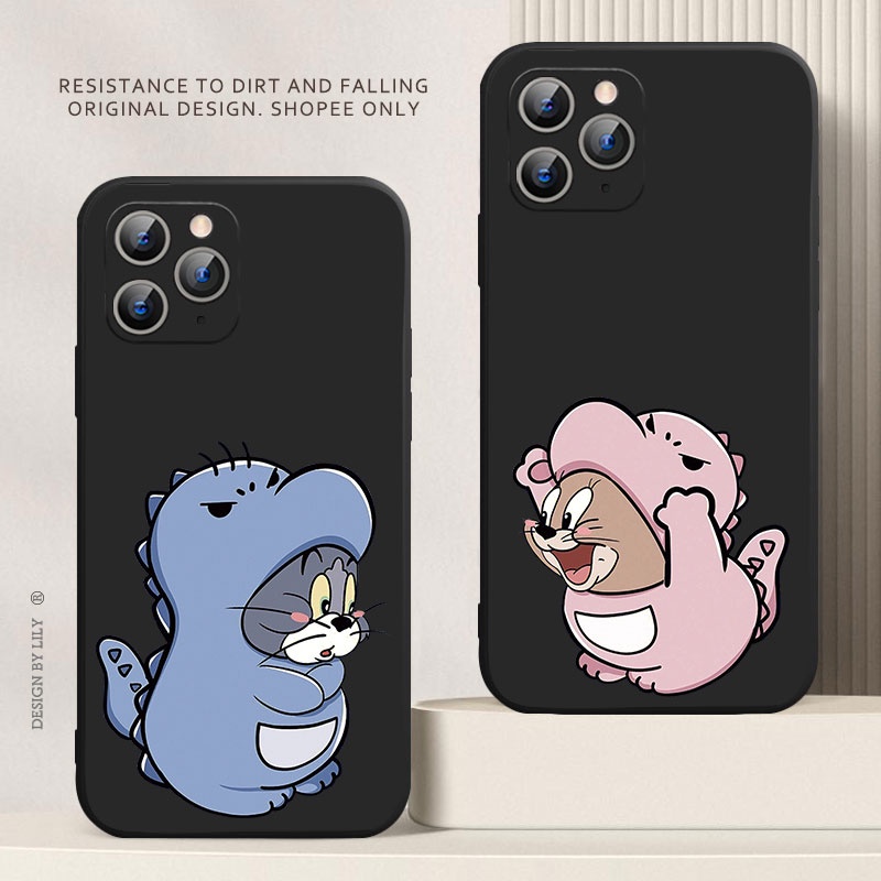 เคสซิลิโคนนิ่ม เนื้อแมตต์ ลาย tom and jerry สําหรับ Xiaomi Redmi Note ...