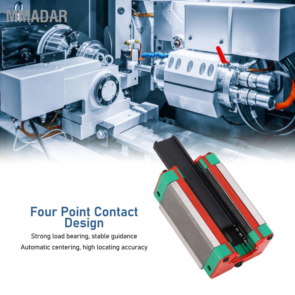 MMADAR HGH30CA Linear Motion Slider Automatic Centering Guide Rail Square Sliding Block สำหรับ ...