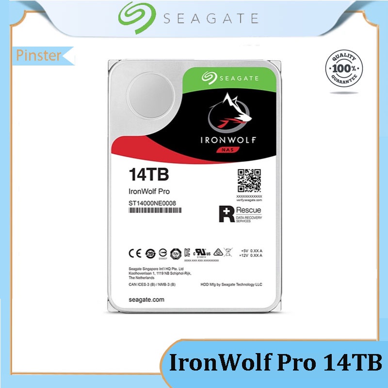 Seagate IronWolf Pro 3.5 14TB HDD (CMR) การกู้คืนข้อมูล พร้อม 256MB 7200rpm ทํางาน 24 ชั่วโมง PC ...