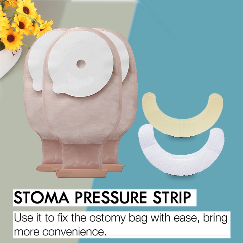 20 ชิ้นถุง Ostomy ความดันเทปเสริมแถบไฮโดรคอลลอยด์เสริม Ostomy อุปกรณ์ ...