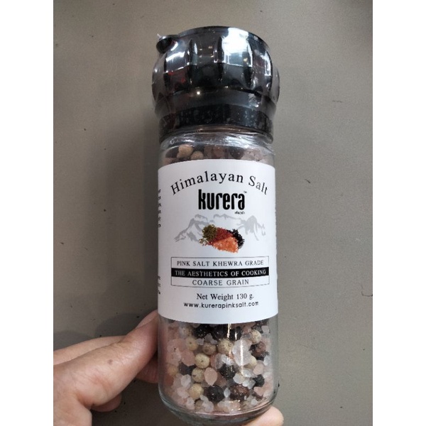 🔥 Kurera Himalayan Salt Mix 3 Paper เกลือหิมาลัย ผสม พริกไทย3สี 130 g ...