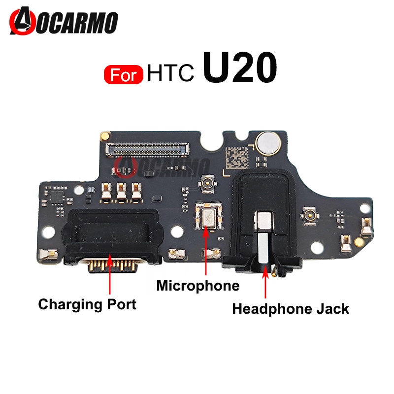 แท่นชาร์จ USB พร้อมไมโครโฟน สายเคเบิ้ลอ่อน แบบเปลี่ยน สําหรับ HTC U20 ...