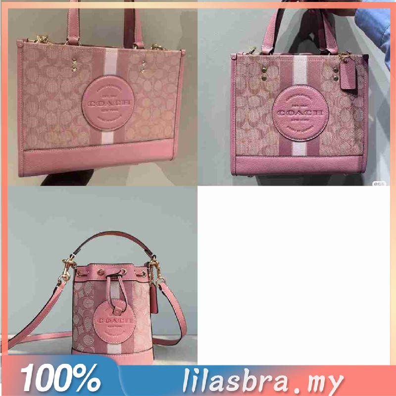 COACH C8448 C8417 C8322 Dempsey ซีรีส์ สีม่วง กระเป๋าสะพายผู้หญิง ถุง ...