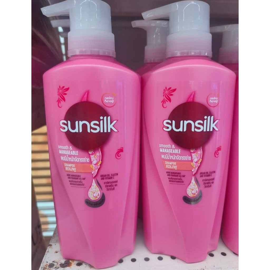ซันซิลขวดสีชมพูผมจะจัดทรงง่าย Sunsilk pink bottle, hair is easy to ...