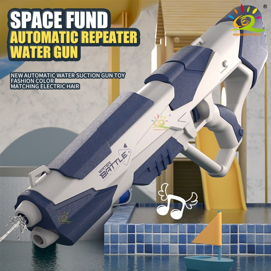 HUIQIBAO Space Water Gun Automatic Electric Water Fights Toy Summer ...