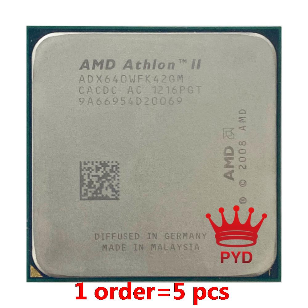 ซ็อกเก็ต AMD Athlon II X4 640 3.0 GHz Quad-Core CPU Processor ADX640WFK42GM AM3 X4 640-5 ชิ้น ...