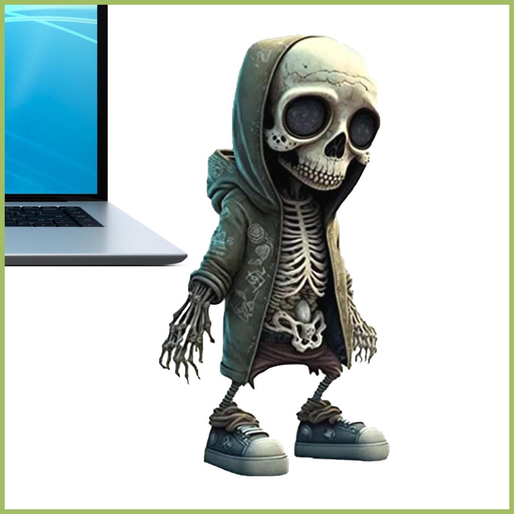 Cool Skeleton Figurine ของสะสมวันฮาโลวีนตกแต่งบ้านโกธิคตกแต่งอนุสรณ์ ...