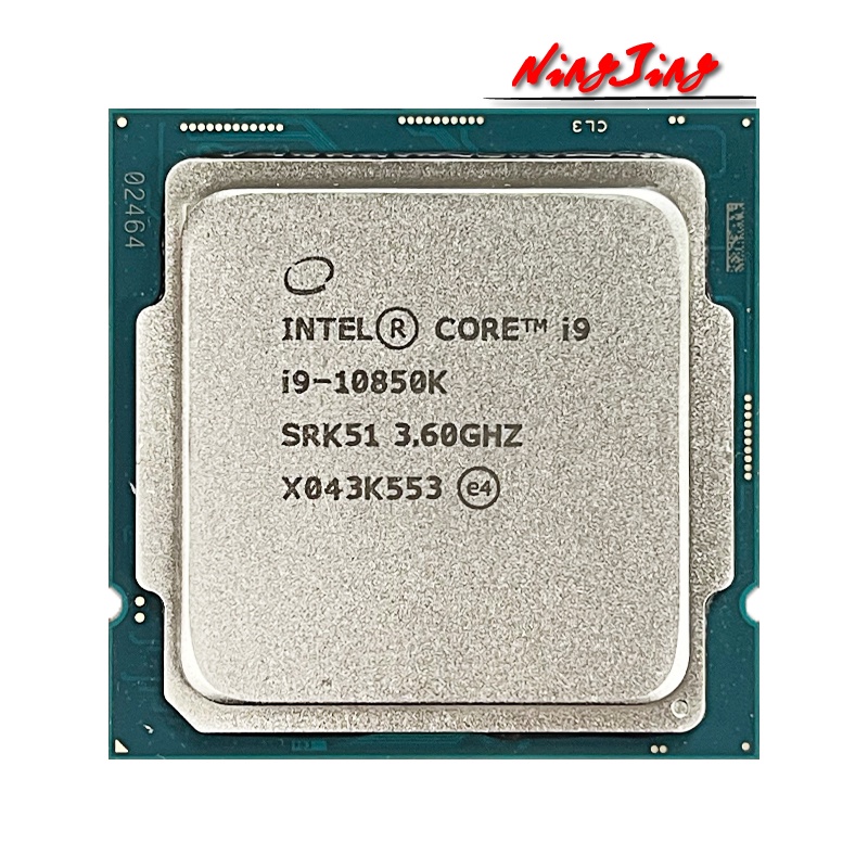 โปรเซสเซอร์ CPU Intel Core i9-10850K i9 10850K 3.6 GHz แกนสิบแกน 20 ...