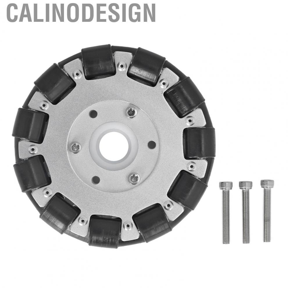 Calinodesign Double Aluminum Omni Wheel 127mm Rubber Rollers Flexible ...