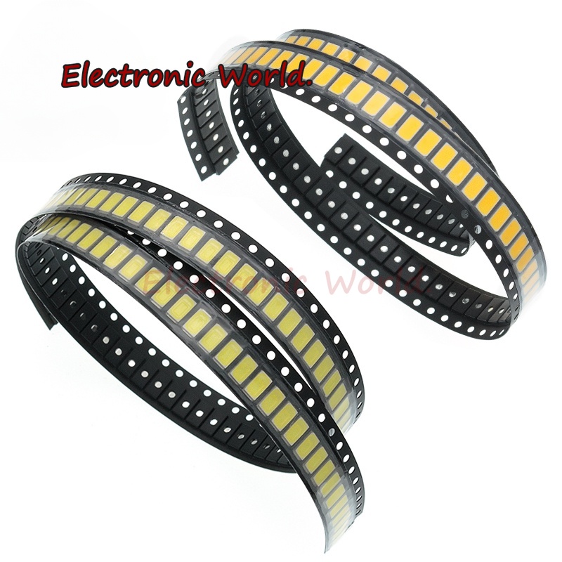 ชิปโคมไฟ LED SMD 5730 5630 0.5W 50-55lm สีขาวอบอุ่น 3.2~3.4V 200 ชิ้น ...