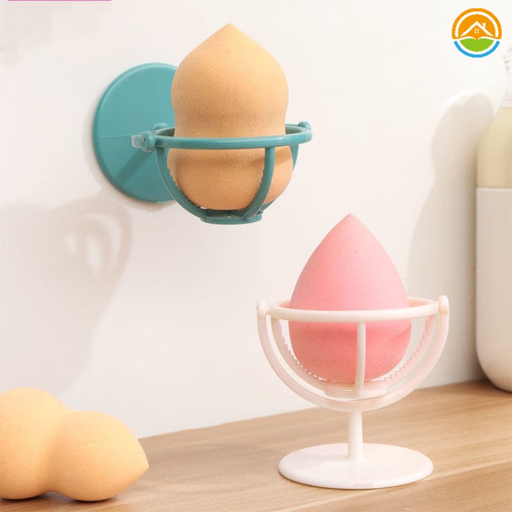 Rotatable Makeup Sponge Gourd Powder Puff Holder/ Wall Mounted Beauty ...