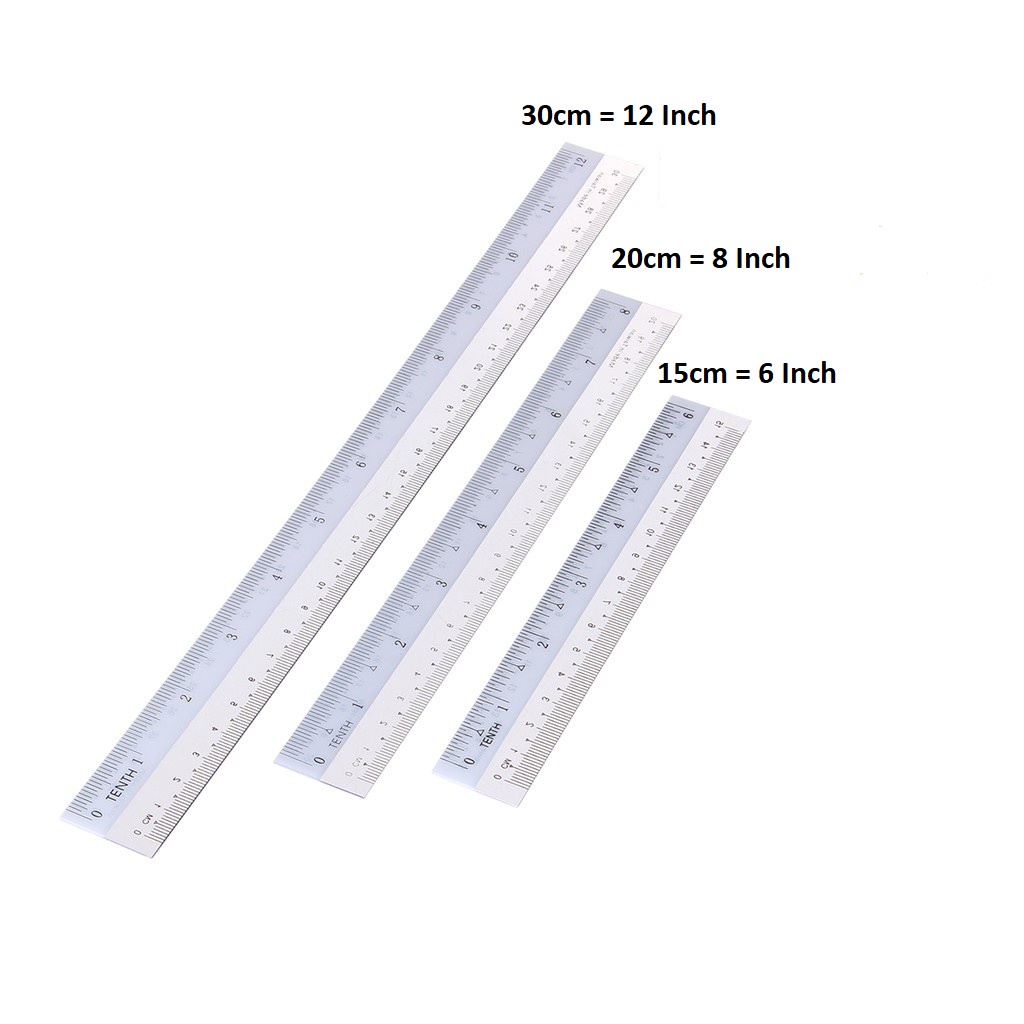 Pembaris Plastik ยางยืด (15 ซม. / 6 นิ้ว) (20 ซม. / 8 นิ้ว) (30 ซม. ...