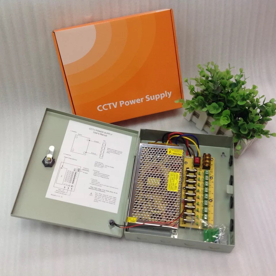 Switching Power Supply สวิตชิ่งเพาเวอร์ซัพพลาย 12V 10A 9CH 120W(สีเงิน ...